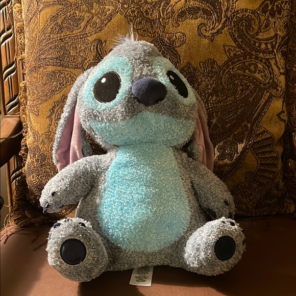 Disney | Toys | Disney Weighted Stitch Plush Toy Gray And Blue 3lbs 64 ...